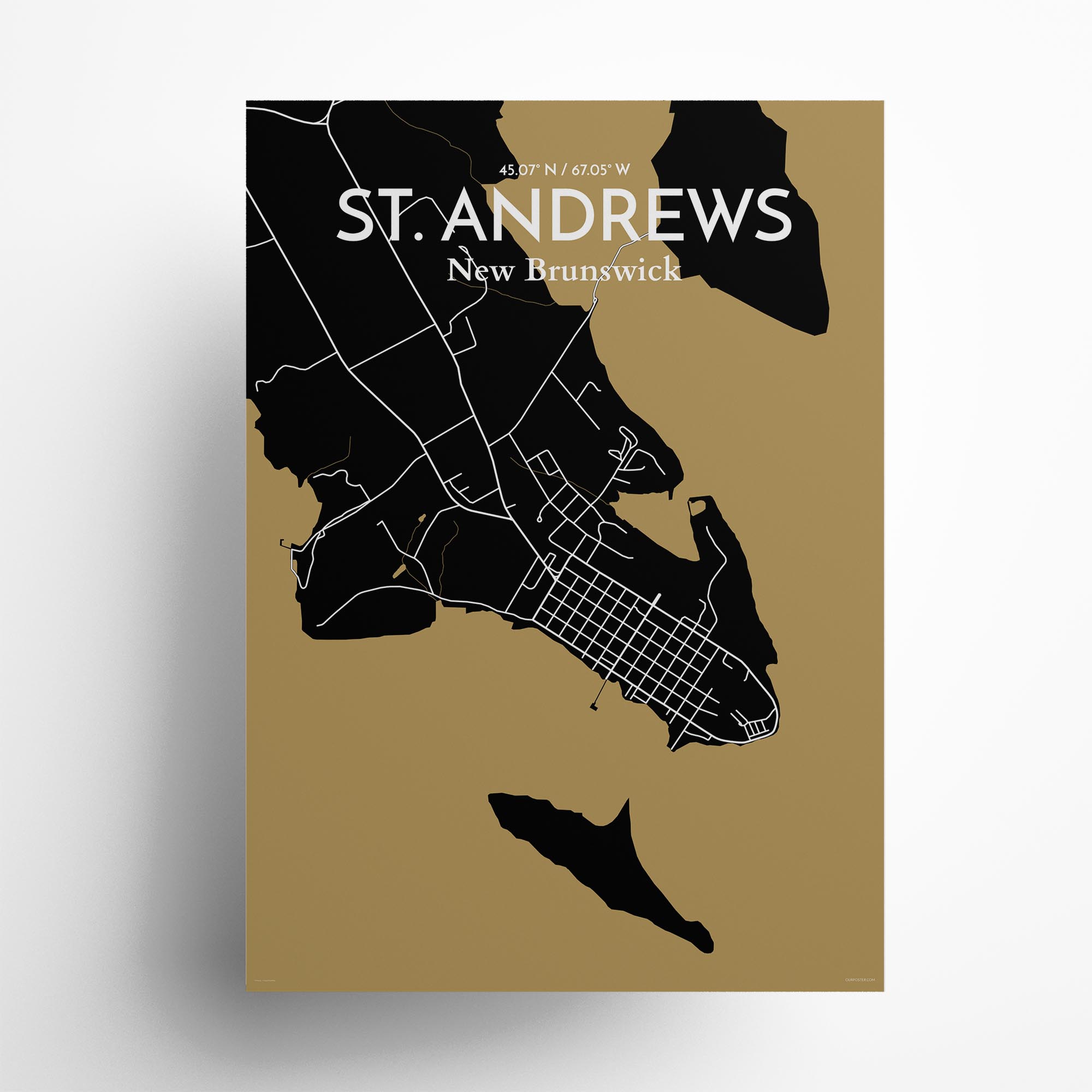 St. Andrews City Map, Art Print, Wall Decor - OurPoster.com