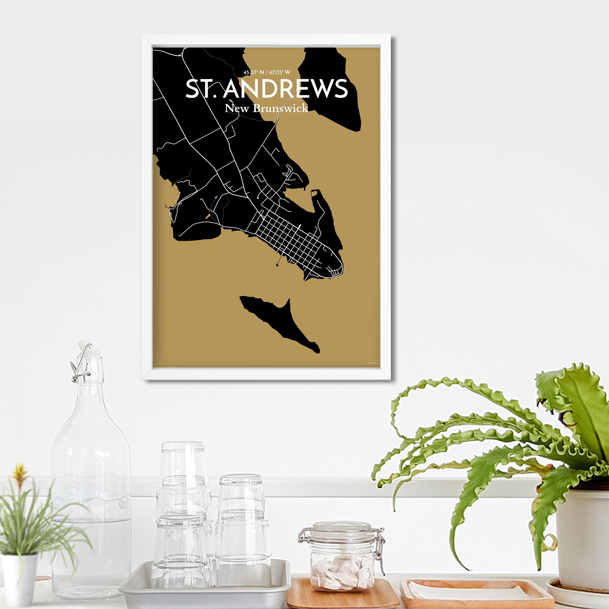 St. Andrews City Map, Art Print, Wall Decor - OurPoster.com