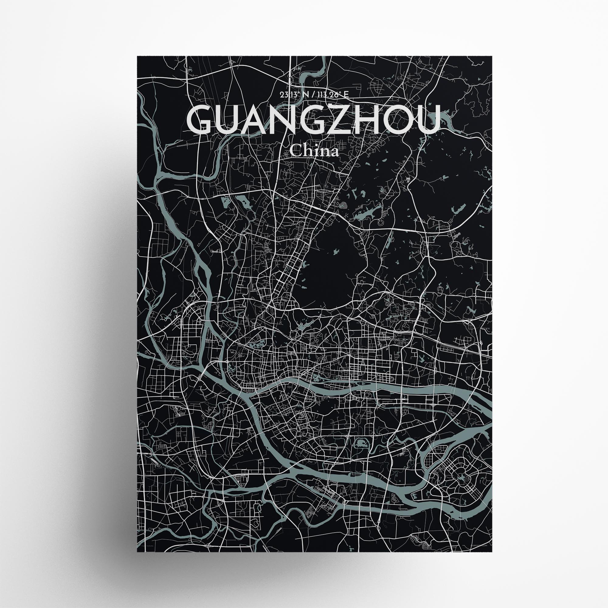 Guangzhou City Map English