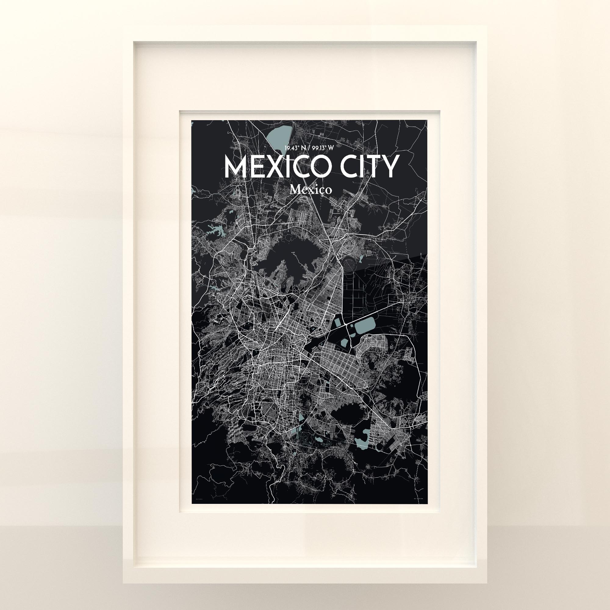 Mexico City City Map, Art Print, Wall Decor - OurPoster.com