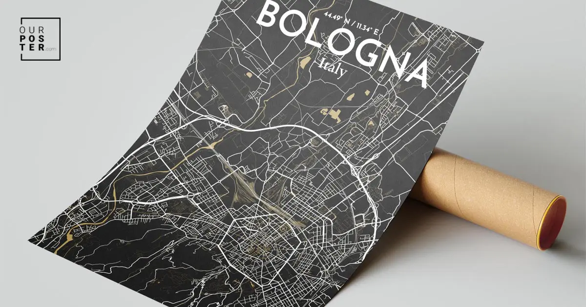 Bologna City Map, Art Print, Wall Decor - OurPoster.com