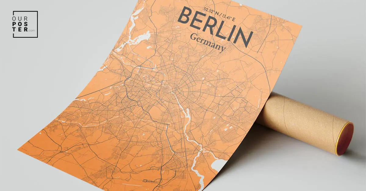 Berlin City Map, Art Print, Wall Decor - OurPoster.com