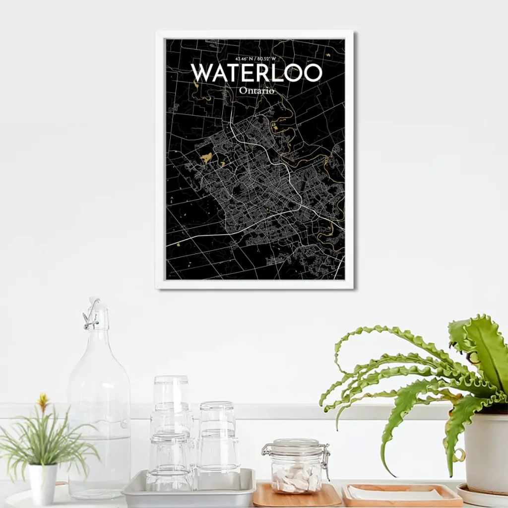 Waterloo City Map, Art Print, Wall Decor - OurPoster.com
